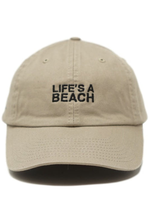 LIFE'S A BEACH Embroidered Dad Cap – Mota Boutique