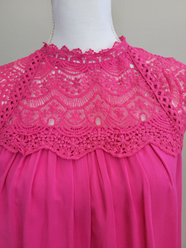 Dream In Color Crochet Detail Blouse – Mota Boutique